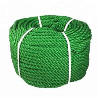 China 3 Strand Diameter 10mm Green PE Rope Tough and Long-Lasting for Your Business Needs for sale