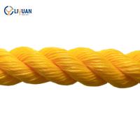 China Yellow Polypropylene Rope Packaging Twisted Rope for Heavy-Duty Mooring Solutions for sale
