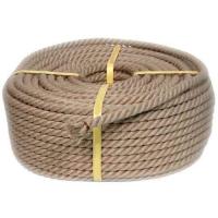 China 3 Strands Braided Jute Rope Sisal Rope Twist Rope with Length 0-1000m for sale