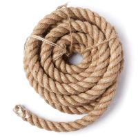 China 3 Strands Braided Jute Rope Sisal Rope Twist Rope with Length 0-1000m for sale