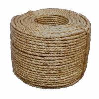China 3 Strands Braided Jute Rope Sisal Rope Twist Rope with Length 0-1000m for sale