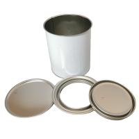 China 4L Round Metal Paint Can with Lid - 167mm Diameter, 0.23-0.28mm Thickness Options for Industrial Use for sale