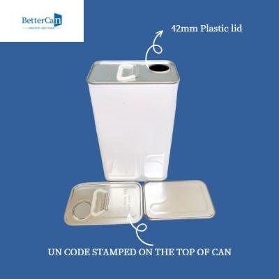 China 4L Rectangular Metal Paint Tins - 0.23mm to 0.35mm Thickness Options for Industrial Storage Containers for sale