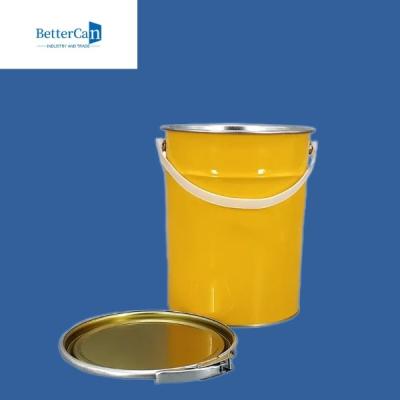China 5 Liter Metal Paint Pail 0.28mm-0.35mm Tinplate Container with UN Approval and Rieke Flexspout for sale