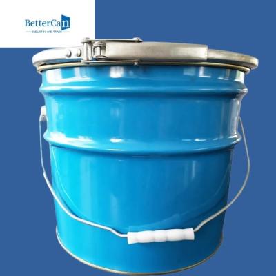 China 5 Gallon Stainless Steel Paint Pail with Lug Lid - 360mm Height, 0.32-0.43mm Thickness Metal Bucket for sale
