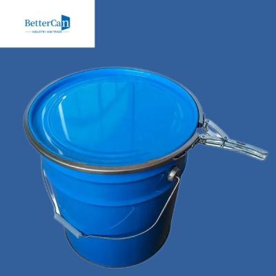 China 5 Gallon Steel Pail Metal Paint Can with Lug Lid - 0.28-0.32mm Thickness, 195mm Diameter Industrial Container for sale