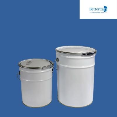 China 5 Liter Conical Metal Paint Bucket with Iron Lock Ring - Stackable Welding Coating Container 195x215mm for sale