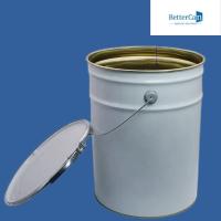 China 20L 5-Gallon Round Metal Paint Pail with Screw Cap - Industrial Empty Paint Tins for Chemical Storage for sale