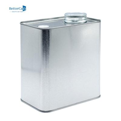 China 9oz Square Metal Coffee Tin Can - 95x70x85mm Rust Resistant Container with Secure Seal for Freshness for sale