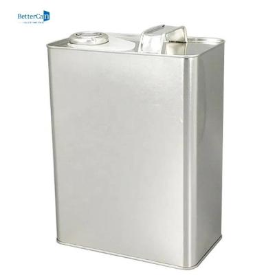 China ISO9001 Certified 4L Rectangular Engine Oil Metal Can with Custom Printing - 0.23-0.35mm Thickness for sale