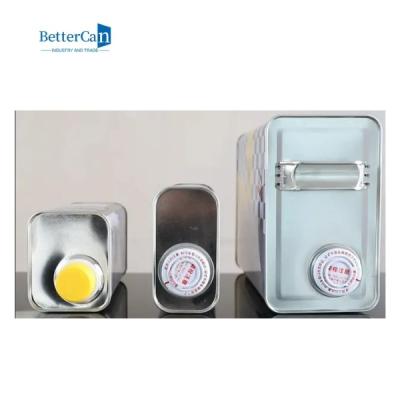 China 36Oz Square Tin Oil Can 1 Liter Empty Custom Brake Oil Container - Multiple Sizes Available for sale