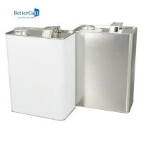 China 4L Engine Oil Metal Tin Can 240mm Height UN-Certified Container with Pressure Cap for Automotive Lubricants for sale