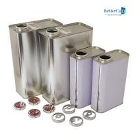 China 1 Liter Empty Custom Brake Oil Can 0.23mm Thickness Metal Container for Motor Engine Lubricants for sale