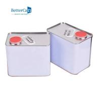 China 2-Liter Square Marine Engine Oil Tin Can with 40mm Screw Cover - 167x86x174mm Dimensions for Industrial Lubricant Storage for sale