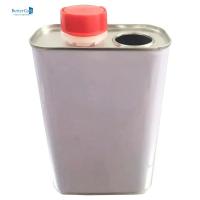 China 1L Flat Seal Square Metal Tin Container 115x60x174mm with Screw Lid for Engine Oil and Lubricants for sale