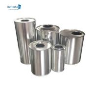 China Round Engine Oil Metal Tin Container 200ml 500ml with Metal Cover - 0.21-0.28mm Steel Thickness for sale