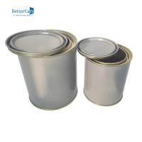 China 1 Liter Round Automotive Paint Cans with Triple Lid Seal - 107mm Diameter x 130mm Height Custom Empty Tins for sale