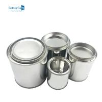 China 1/2 Pint Empty Metal Paint Can with Lid - 54mm Diameter Paint Storage Container for Automotive & Industrial Use for sale