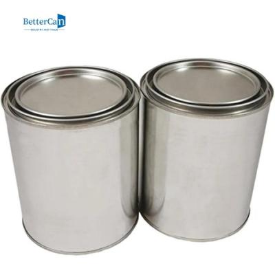 China 2 Pint Empty Metal Paint Cans with Lids - Quart Size Tin Paint Buckets 54mm to 176mm Diameter Range for sale