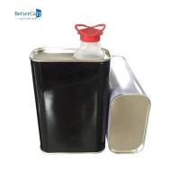 China 1L Square Tinplate Paint Can with Squeeze Lid - 115x60x174mm Dimensions, 0.23-0.28mm Gauge for Automotive & Industrial Use for sale