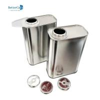 China 1 Liter Square Metal Paint Tin Container for Automotive Varnish & Coatings - 115×60×174mm Dimensions for sale