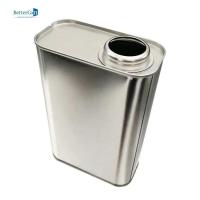 China Square Metal Paint Tins 500ml-5L Capacity with 0.23-0.35mm Gauge for Solvent and Engine Oil Packaging for sale