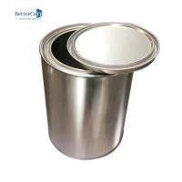 China 1 Gallon Round Tinplate Paint Can with Lever Lid - 5 Liter Capacity, 176mm Diameter Metal Container for Industrial Coatings for sale