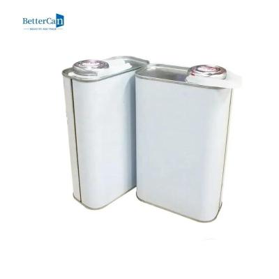 China 1 Quart and 1 Gallon Metal Tin Canisters with Plastic Lids - 0.23mm-0.35mm Thickness for Paint Storage for sale