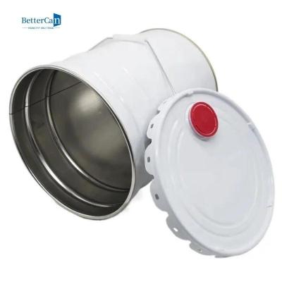 China 0.28mm-0.43mm Round Tin Paint Cans 0.5L to 20L Capacity with Tight Sealing Technology for sale