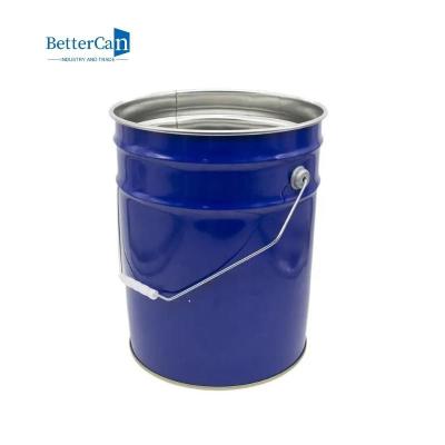 China 10L Metal Paint Can 5 Gallon Capacity with 0.28-0.38mm Tinplate Thickness and Multiple Closure Options for sale