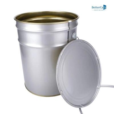 China 5 Gallon Metal Paint Cans with Conical Design 0.32-0.43mm Thickness for Industrial and DIY Use for sale