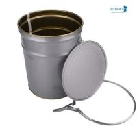 China 5 Gallon Inner Gold Tinplate Bucket with 0.32-0.43mm Thickness for Industrial Paint and Liquid Packaging for sale