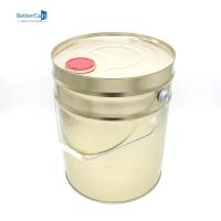 China Gold 5 Gallon Metal Pail - 20L Tin Bucket with 0.32-0.43mm Thickness and 360mm Height for sale
