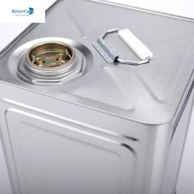 China 15kg Square Tin Paint Can with 0.23-0.35mm Thickness for Industrial Coatings and Edible Oil Storage for sale