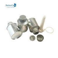 China 100ml Round Metal Tin Can with Brush for PVC/CPVC Glue Cement - 33mm & 45mm Screw Top Options for sale
