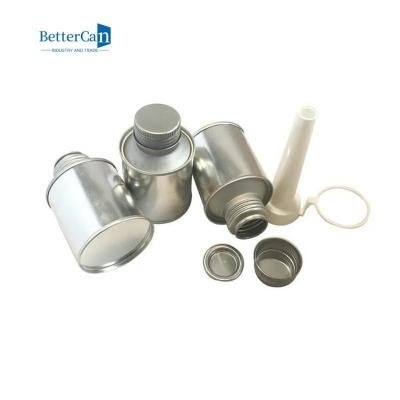 China 100ml Round Metal Tin Can with Brush for PVC/CPVC Glue Cement - 33mm & 45mm Screw Top Options for sale