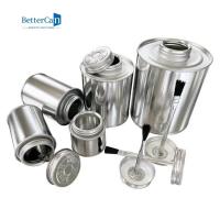 China Cylindrical Industrial Paint Tins 250ml with Logo Debossing for Glue Packaging and Brush Application for sale