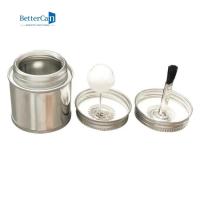 China 500ml Chemically Resistant PVC Glue Tin Can with Screw Lid and Ball Brush - 54mm to 107mm Diameter Range for sale