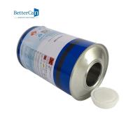 China 1 Quart Empty Paint Tin Cans - 1 Liter Round Metal Containers for Hardener & Chemical Packaging for sale