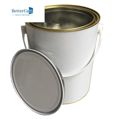 China 3.7L Custom Printed Paint Tin Cans with Lever Lids - 1 Gallon Capacity ISO9001 Certified Packaging for sale