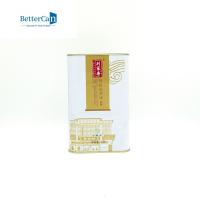 China 1 Quart Rectangular Olive Oil Tin Can Packaging Container with Lid - Food Grade BPA-Free 0.28mm Thickness for sale