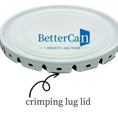 China Custom 0.30mm Metal Lug Lids With Spouts - Auto Stamping Machine Production With 40+ Lines for sale