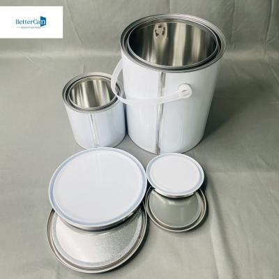 China 4 Liter 1 Gallon Tinplate Can for Industrial Solvent Storage - 167mm Diameter Chemical Container for sale