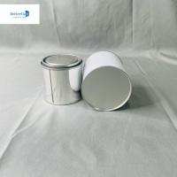 China 2.5L Round Empty Paint Tins with White Coating - Tinplate Cans 0.21-0.28mm Thickness for Industrial Storage for sale