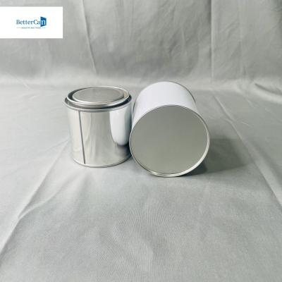 China 2.5L Round Empty Paint Tins with White Coating - Tinplate Cans 0.21-0.28mm Thickness for Industrial Storage for sale
