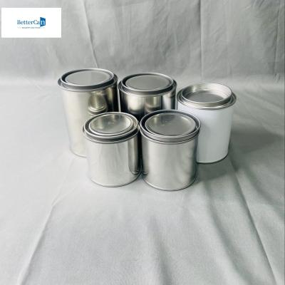 China 750ml White Empty Paint Tin Storage Can - Round, Thinner & Square Shapes for Chemical Paint Packaging for sale