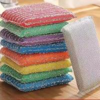 China Custom Stainless Steel Dish Scrubber for Kitchen Cleaning for sale