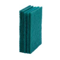 China Customized Kitchen Green Polyester Material Scratching Deep Cleaning Scouring Pad for sale