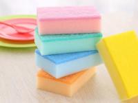 China Customizable Kitchen Cleaning Sponge Polyester Sponge 9x6x3cm for sale
