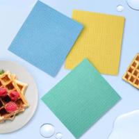 China Compostable Cellulose Sponge Scourer Plastic Free Cellulose Cleaning Sponge for sale